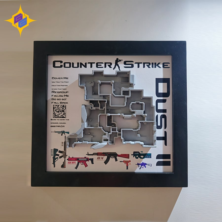 مپ سه بعدی Dust II | Counter-Strike | جی جی استار